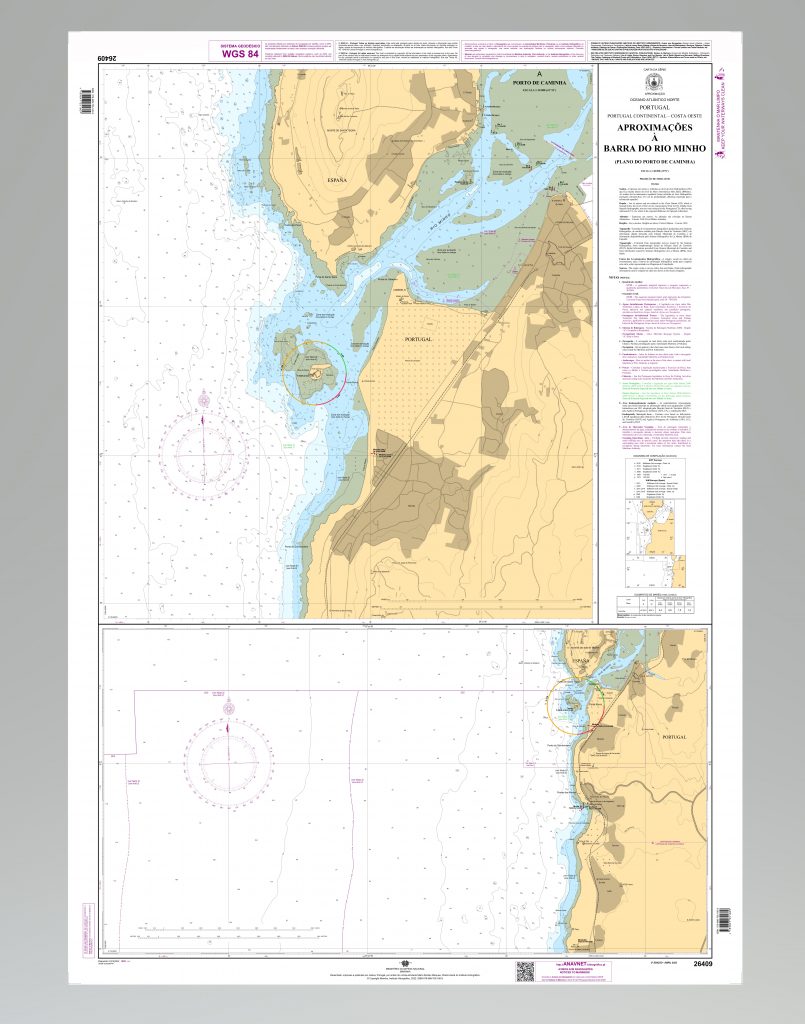 CN 26409 Aproximações à Barra do Rio Minho (2.a edição) – Loja do Navegante